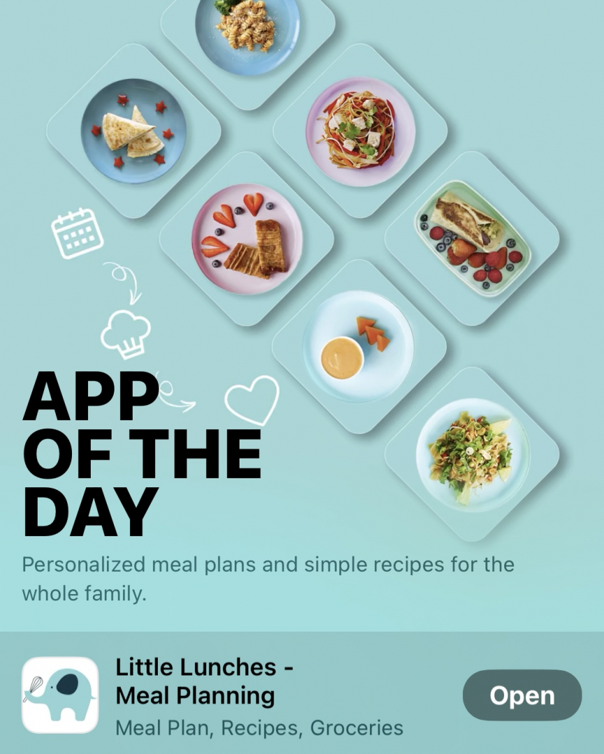 Little Lunches nombrada App del Día por Apple